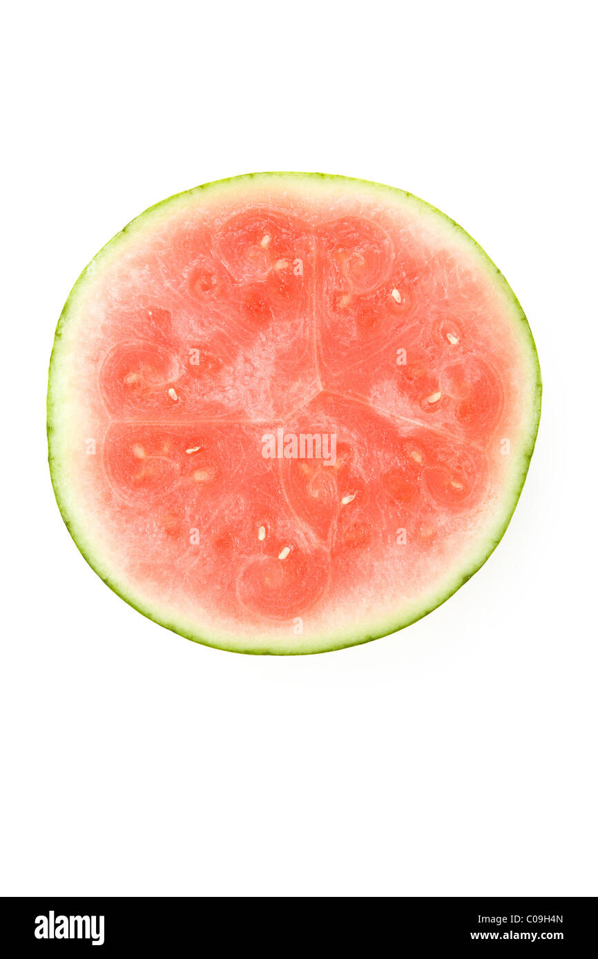 Seedless Watermelon with white background Stock Photo - Alamy