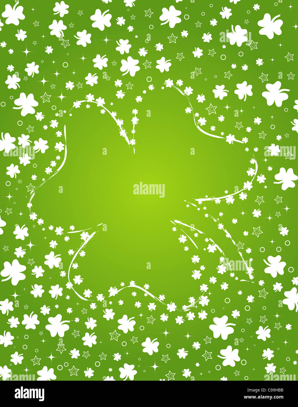 St. Patrick's background with clover, element for design, vector ...