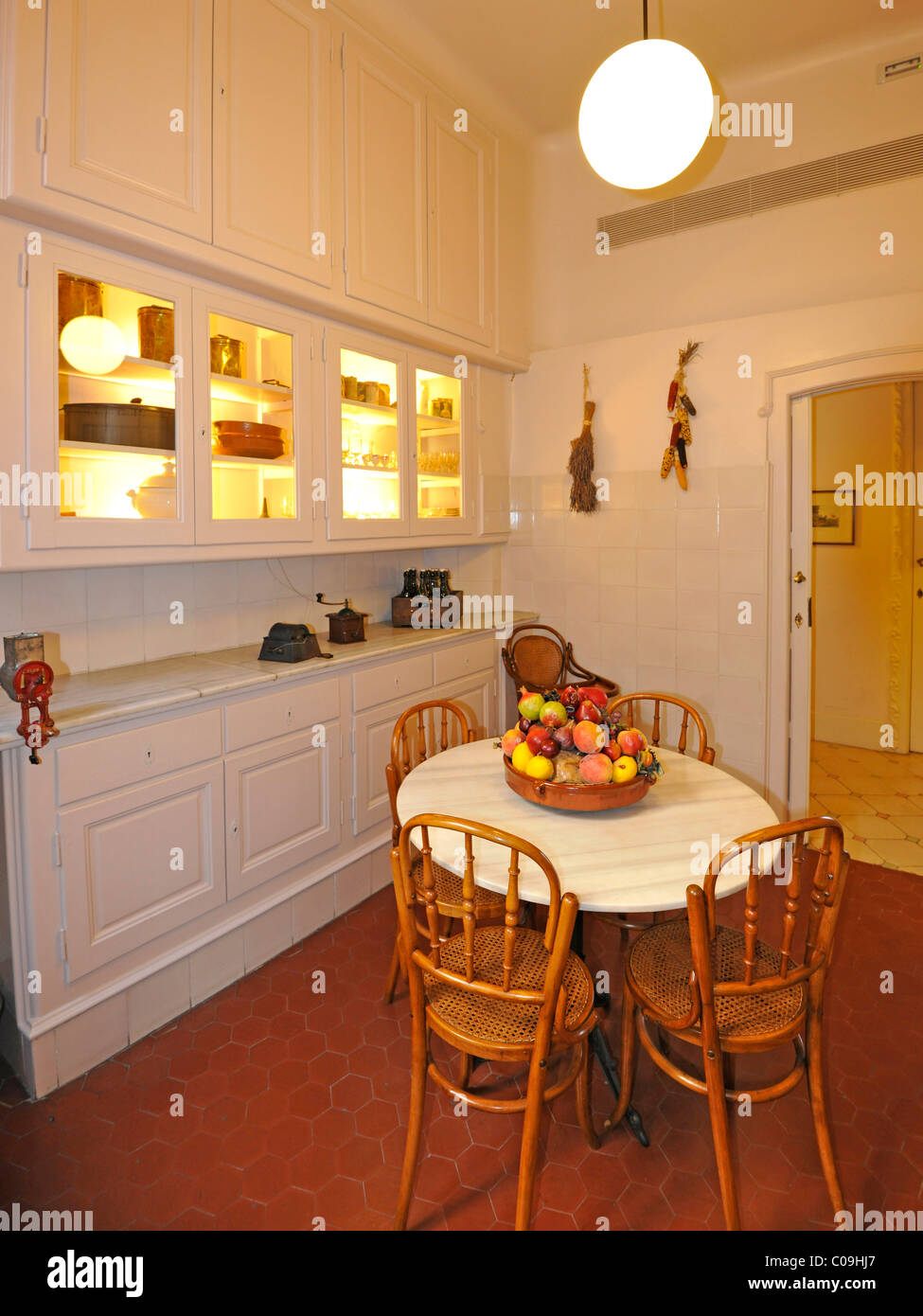 Kitchen, show apartment, museum, Casa Milà, designed by Antoni GAUDI ...