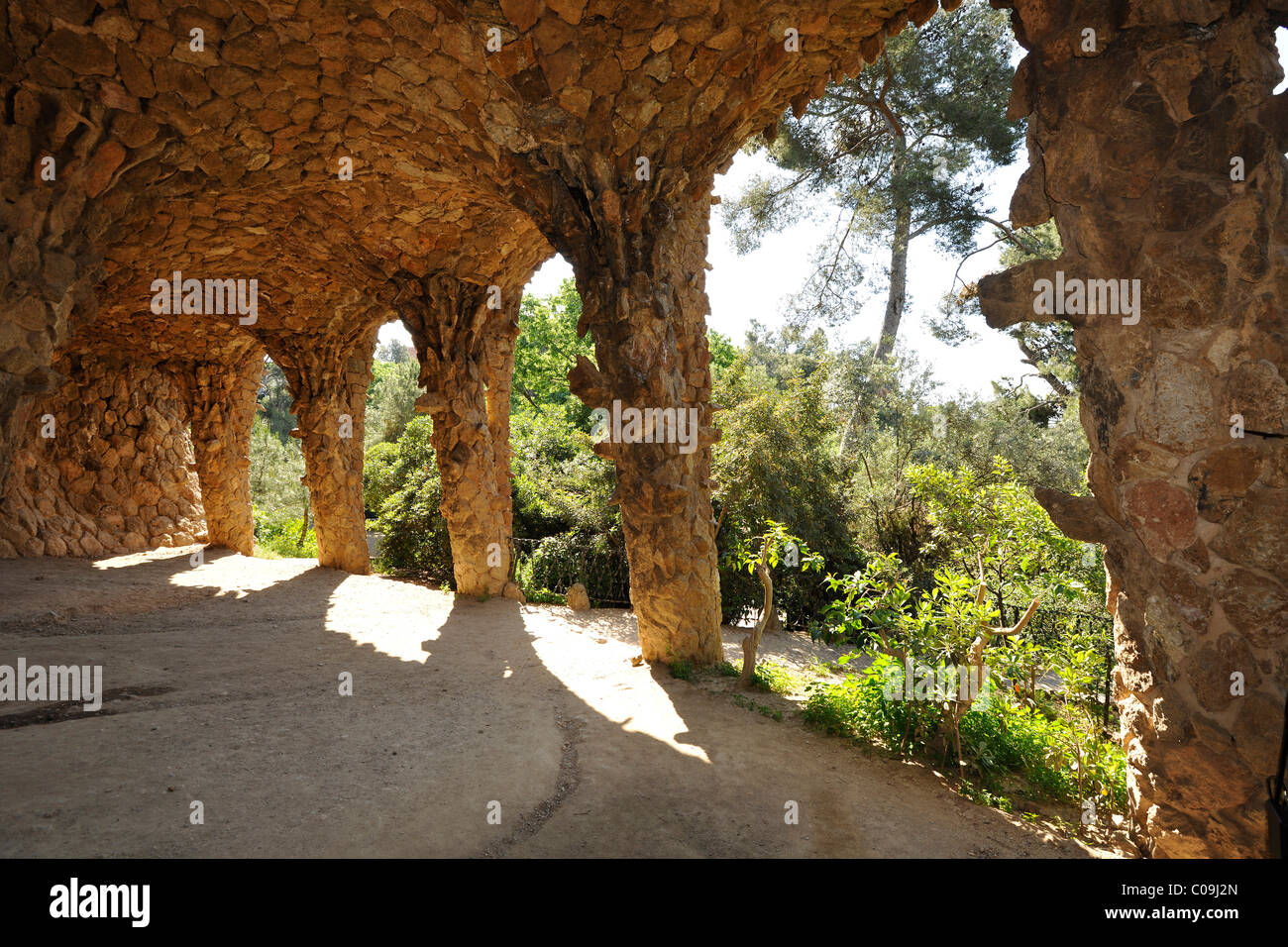 Parque parc guell hi-res stock photography and images - Alamy
