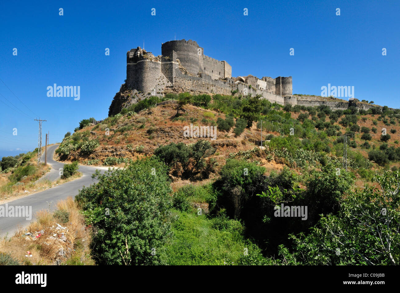 Crusader fortress, castle of Qalaat Marqab, Margat, Syria, Middle East ...