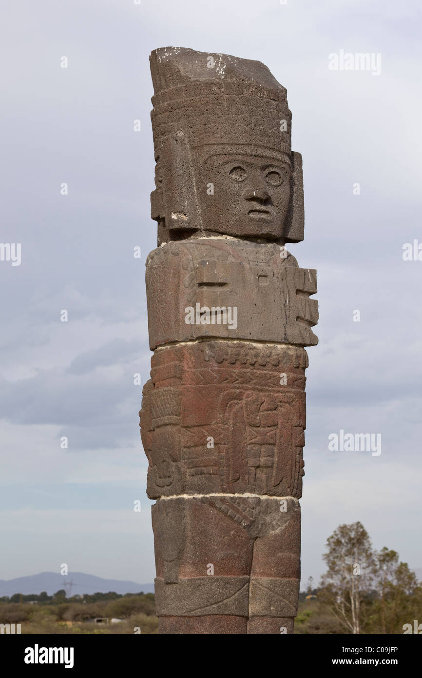 Toltec Atlantean Warrior figure on the Temple of the Morning Star in ...