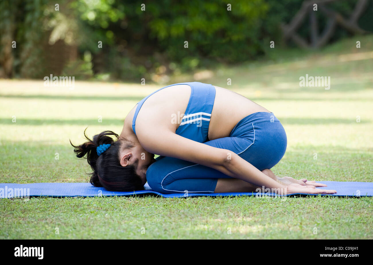 Shashankasana Hare Pose High Resolution Stock Photography and Images ...
