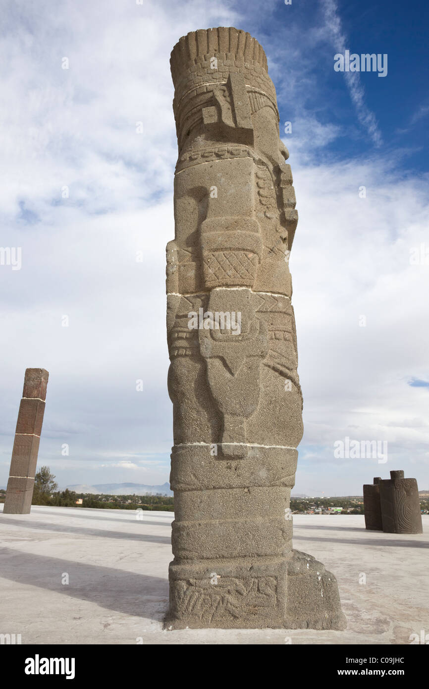Atlantean Warrior figure faces the setting sun on the Temple of the ...