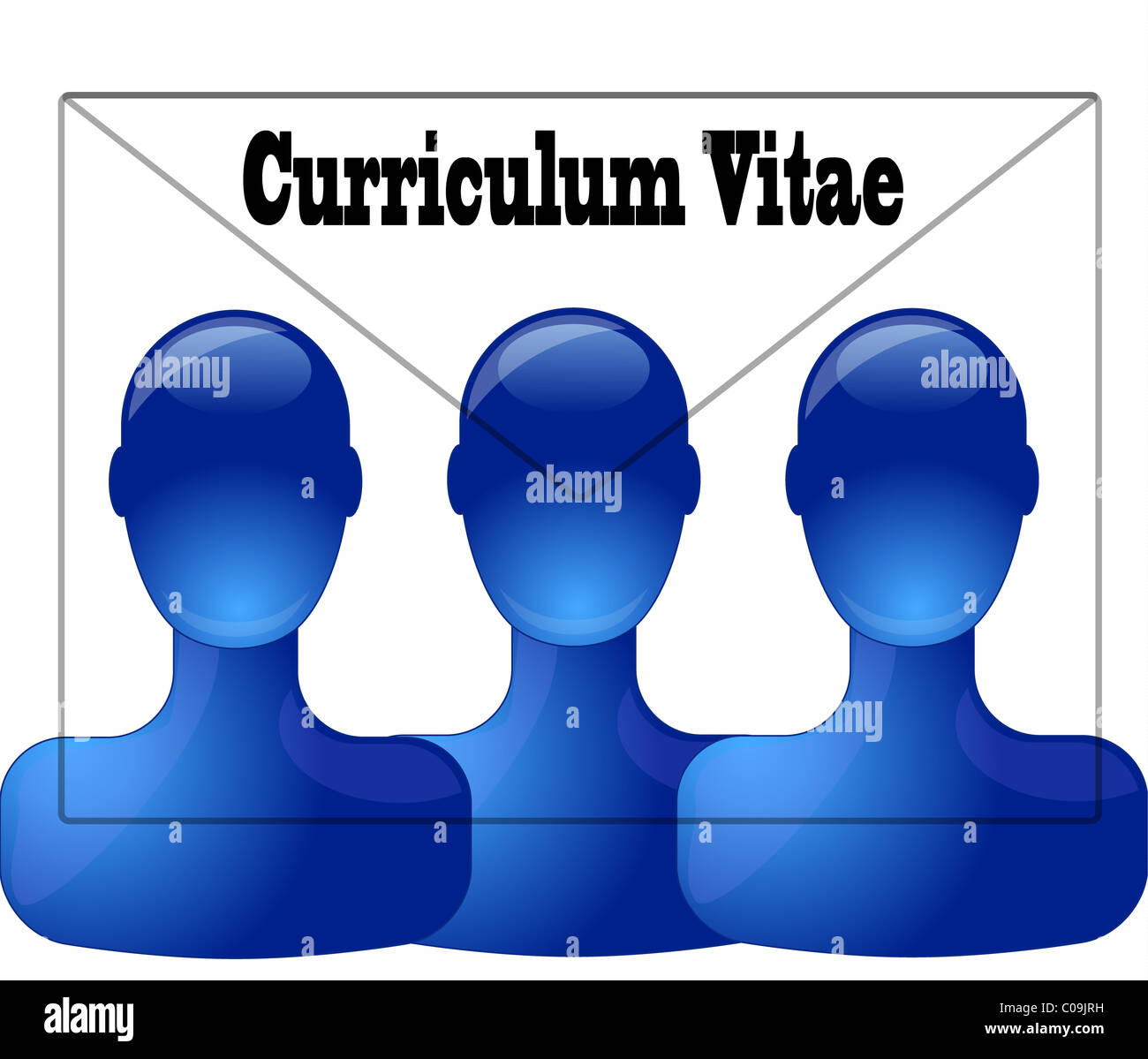 Three persons curriculum vitae letter hi-res stock photography and ...