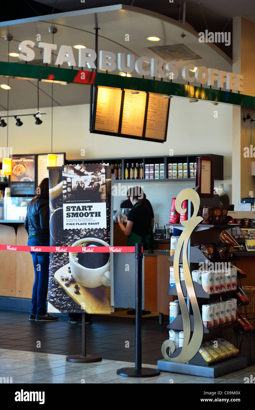 Starbucks Coffee store in a shopping mall, San Jose, California CA ...