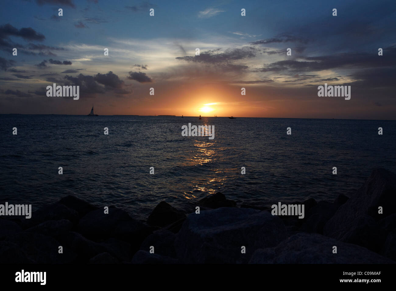 Florida Keys Sunset Stock Photo - Alamy
