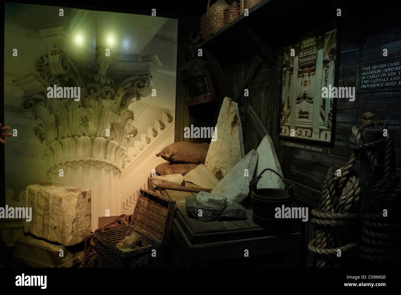 Items on display at the Shipwreck Museum Stock Photo - Alamy