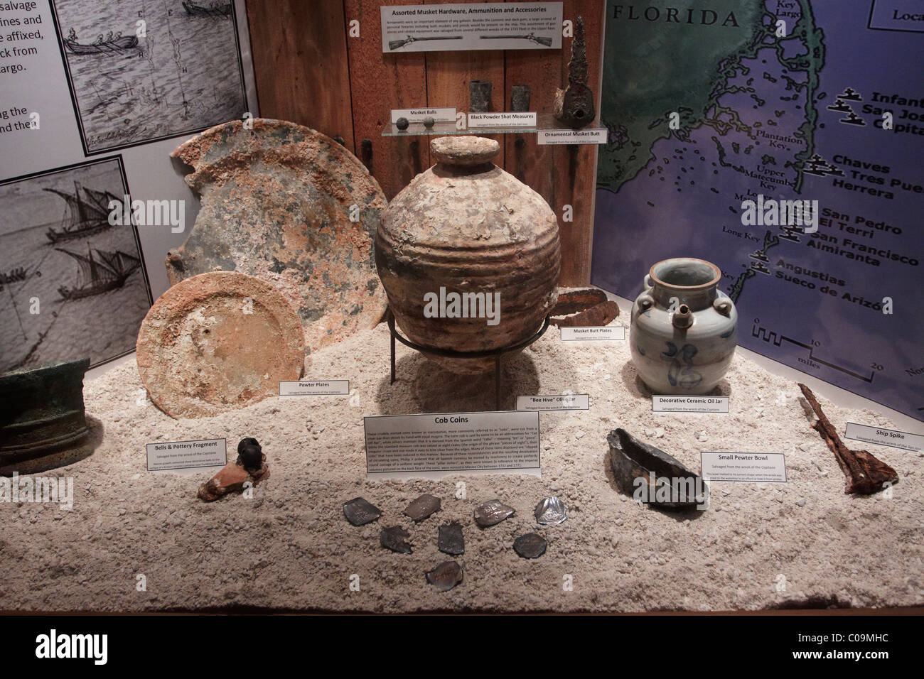 Shipwreck Museum relics Stock Photo - Alamy