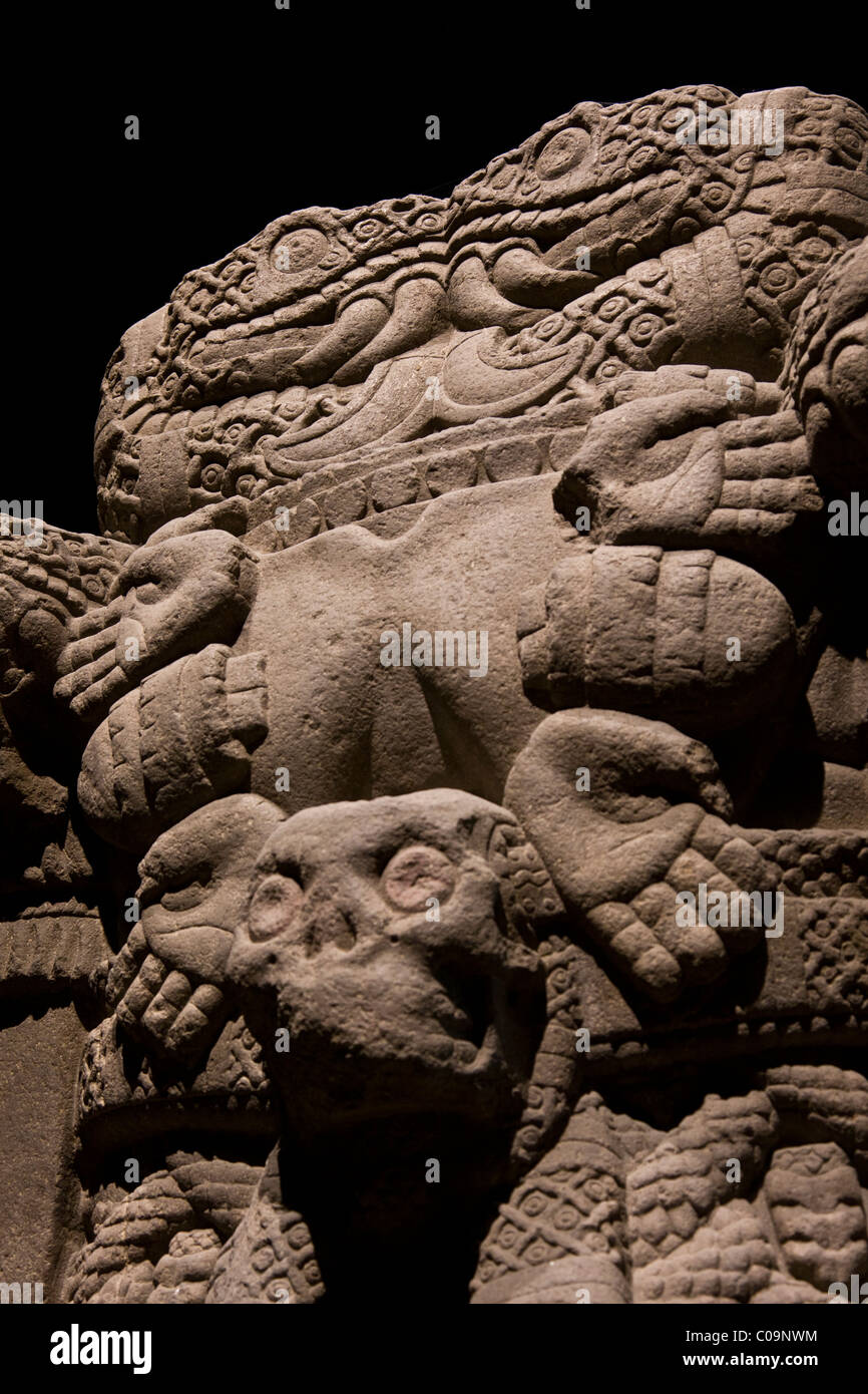 Mexica or Aztec earth goddess Coatlicue, She of the Serpent Skirt, in ...