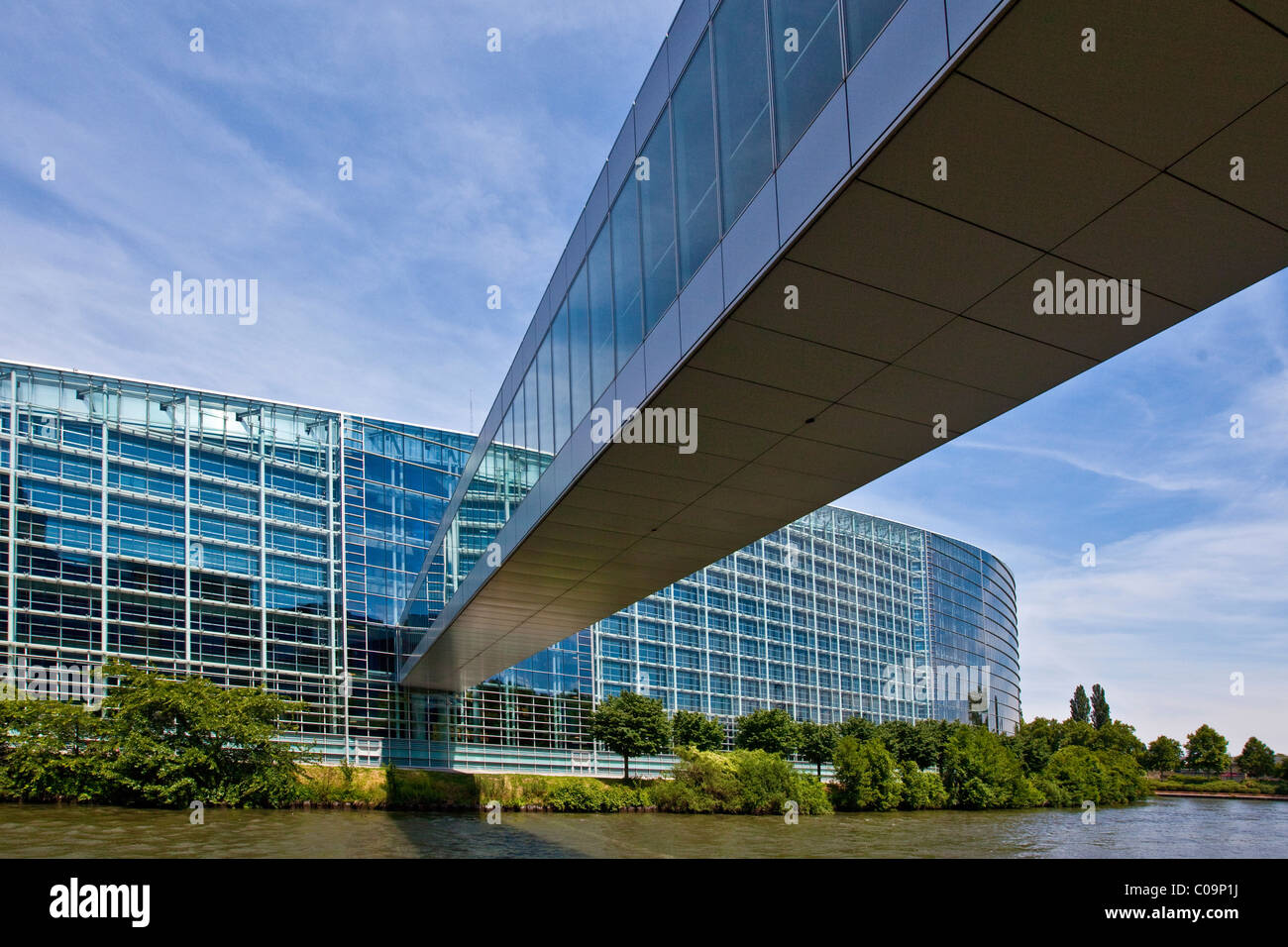 View of the European Parliament building, Strasbourg, France, Europe ...