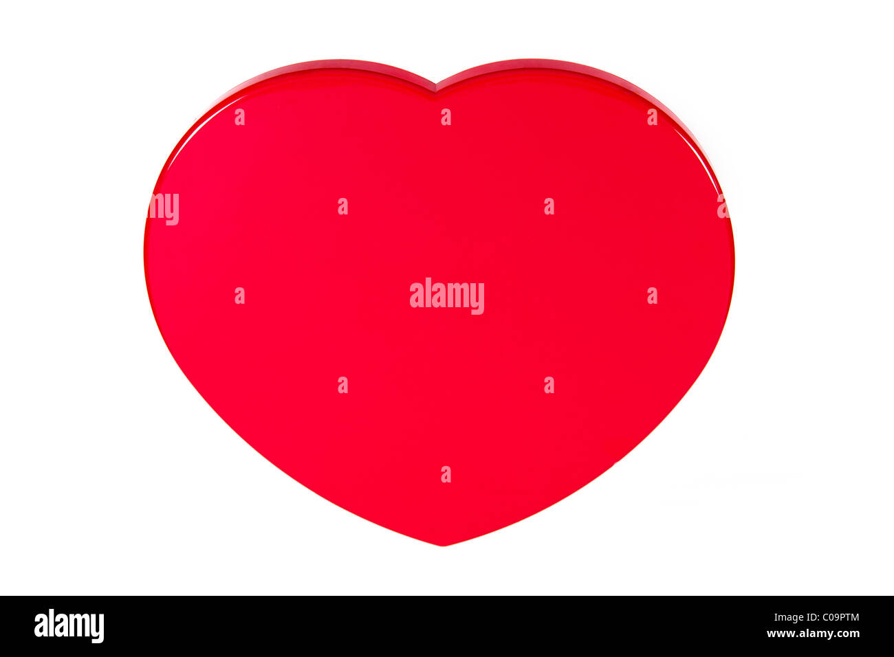 The image heart , as symbol all enamoured, isolated, on a white ...