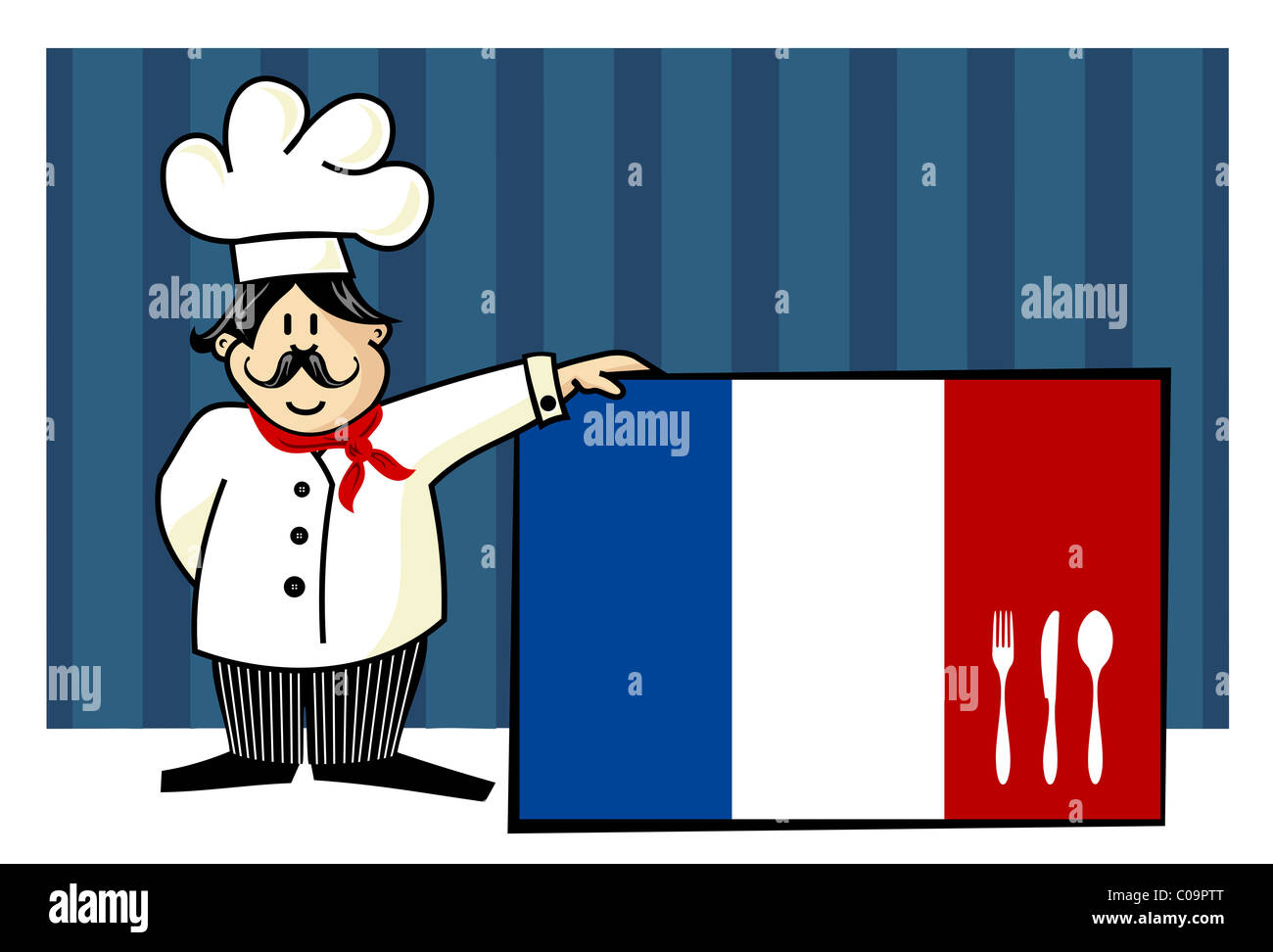 French Menu Design Background