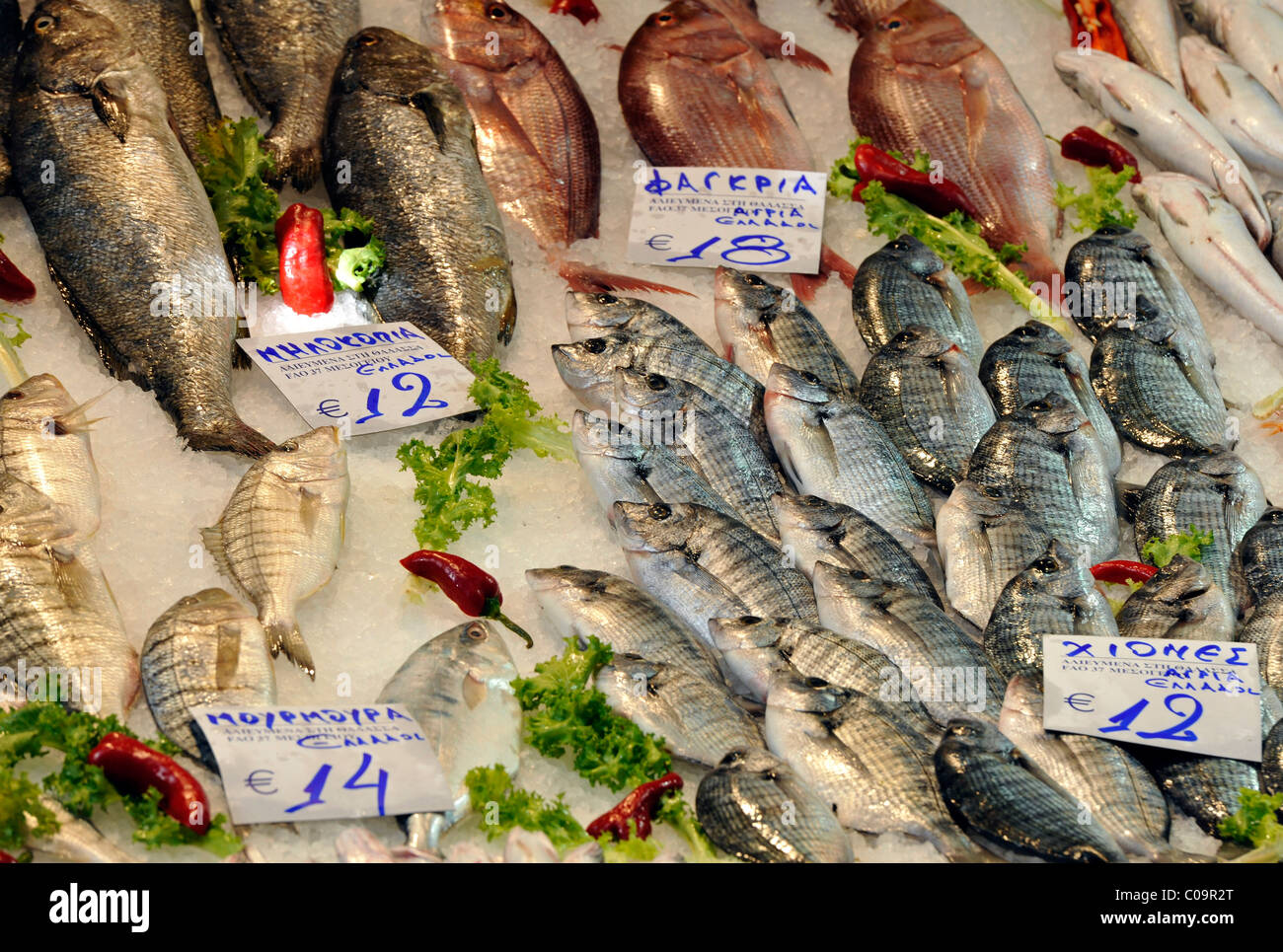 Greece thessaloniki fish market hi-res stock photography and images - Alamy