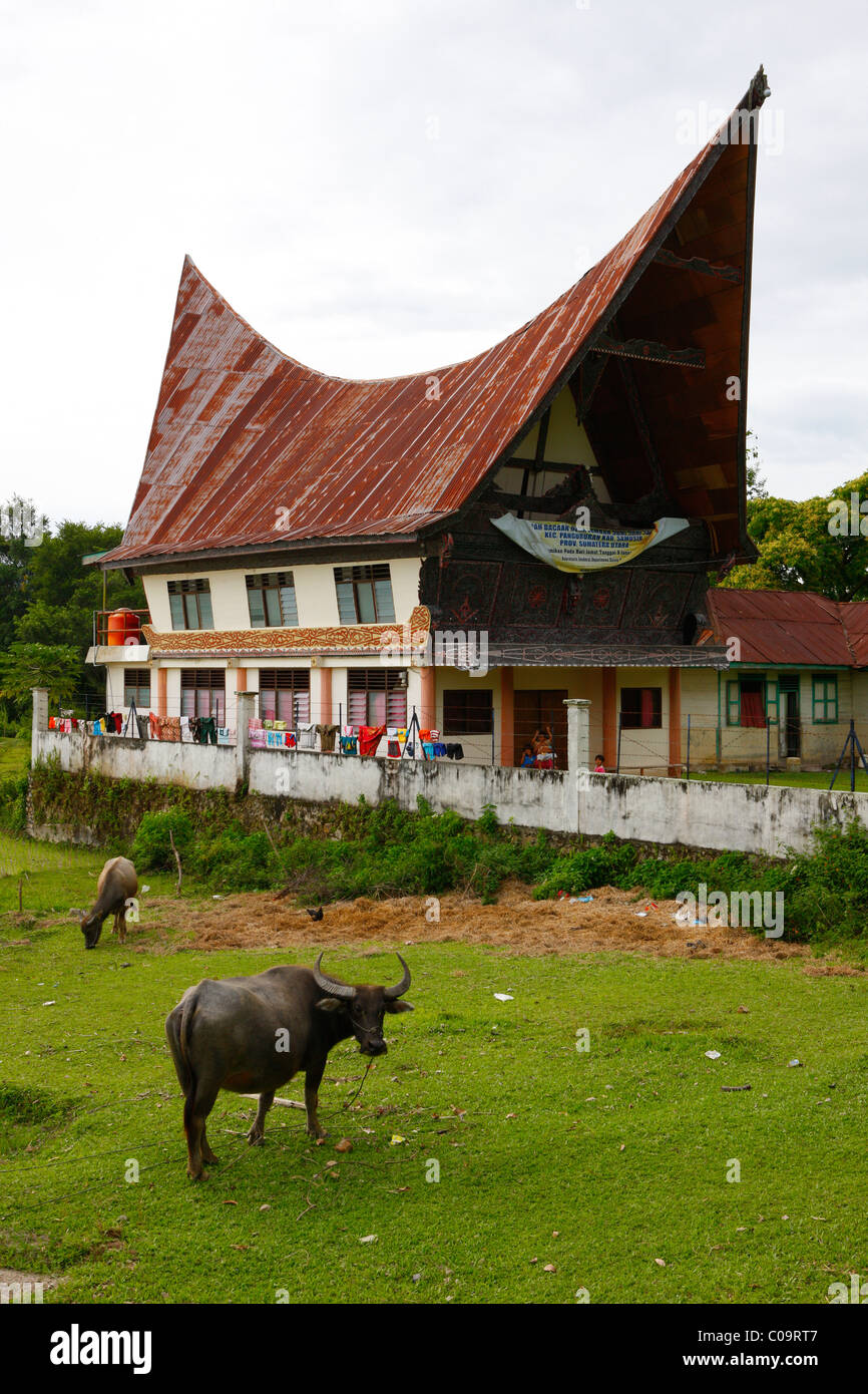 Batak building, Batak culture, Samosir Island, Lake Toba, Batak region ...