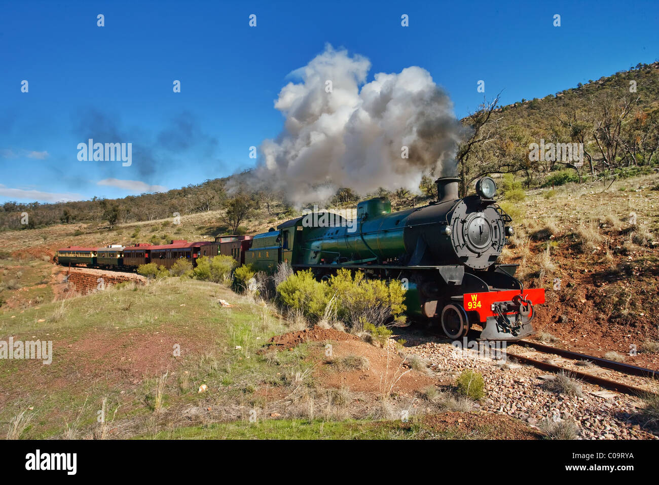 Pichi Richi Railway Quorn Flinders Ranges South Australia Stock Photo ...