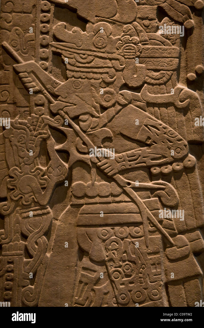 Huastec stone tablet of huilocintla hi-res stock photography and images ...