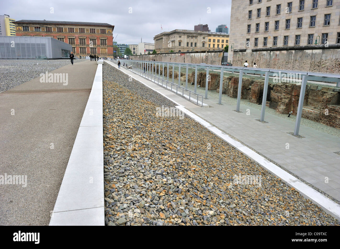 Redesigned exterior of the exhibition "Topography of Terror" on the ...