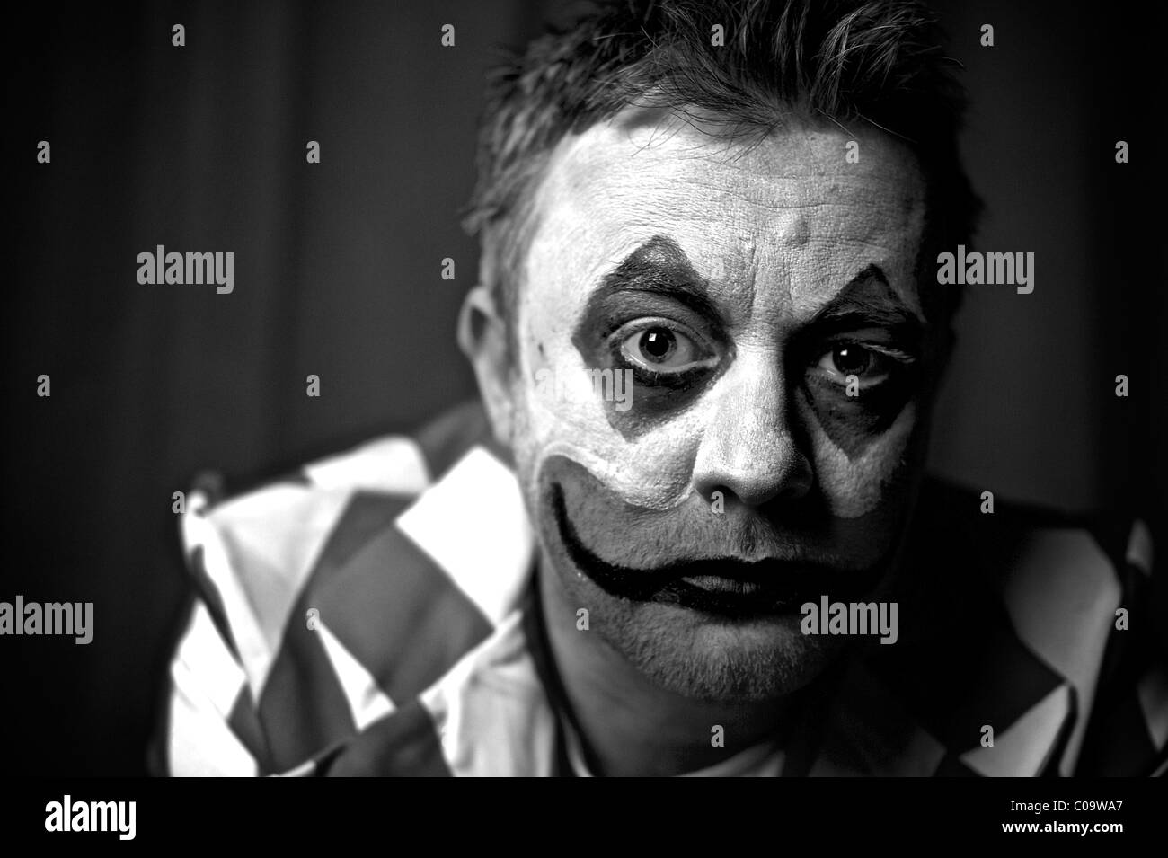 Clown makeup Black and White Stock Photos & Images - Alamy