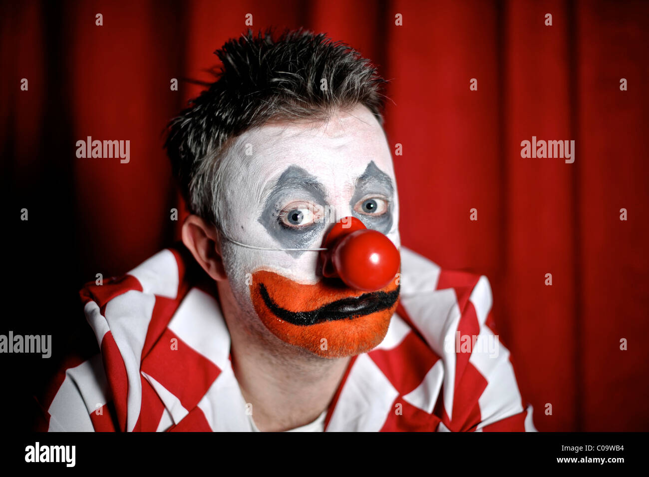 Sad Circus Clown Face