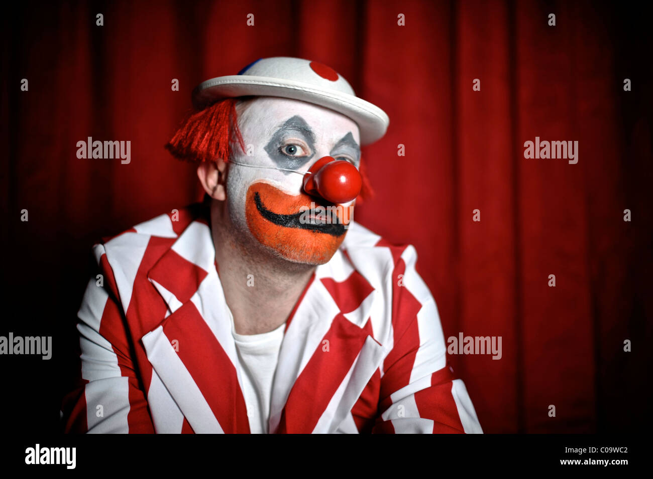 Sad Circus Clown Face