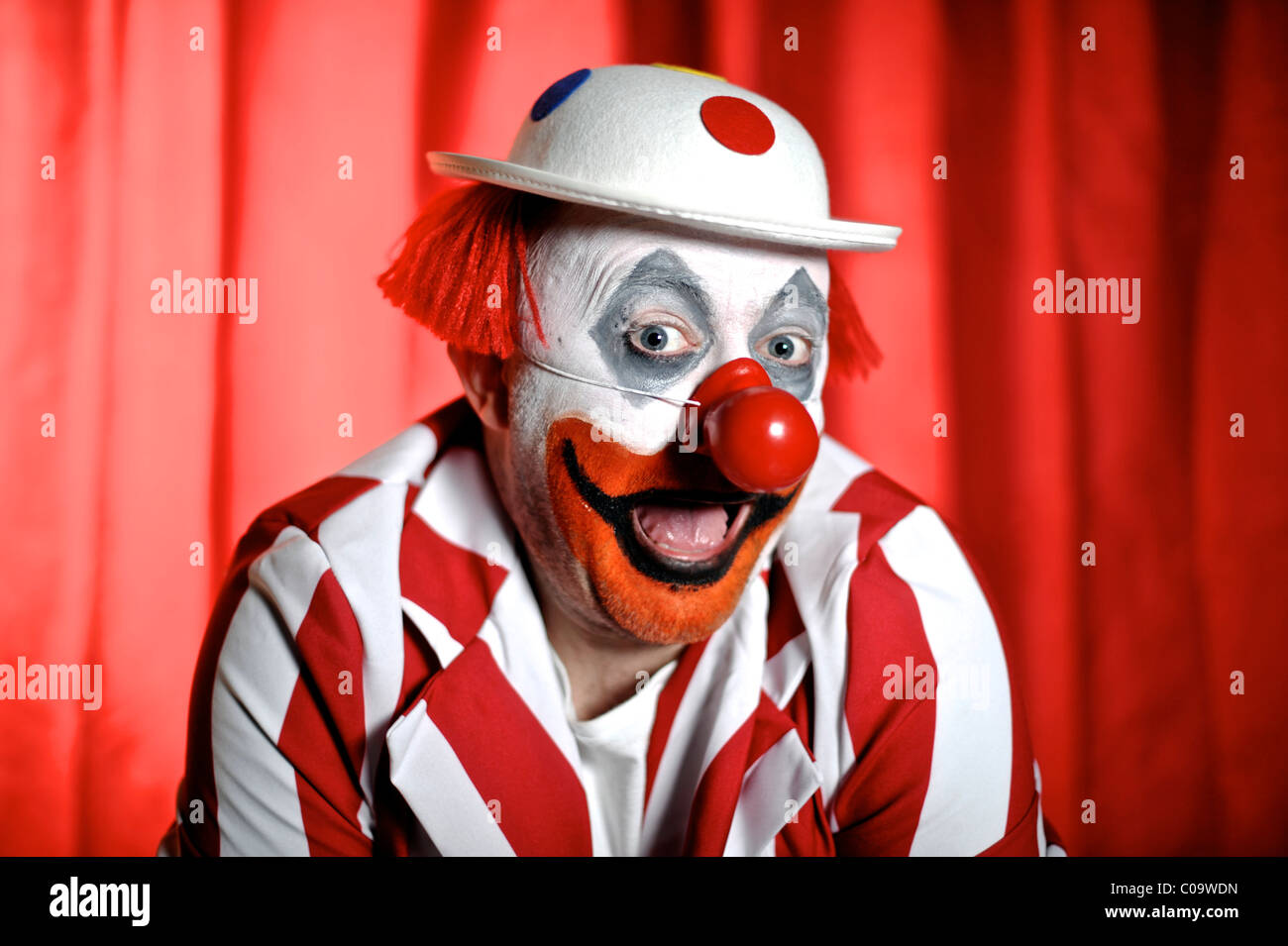 Clown Sad and Scary Makeup Stock Photo - Alamy