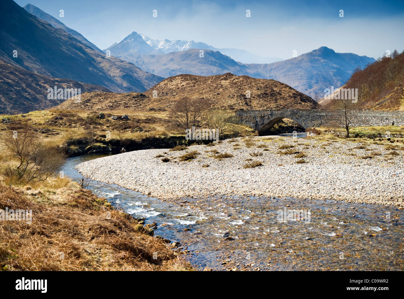 The River Shiel & Glen Shiel, Scottish Highlands, Scotland, UK Stock ...