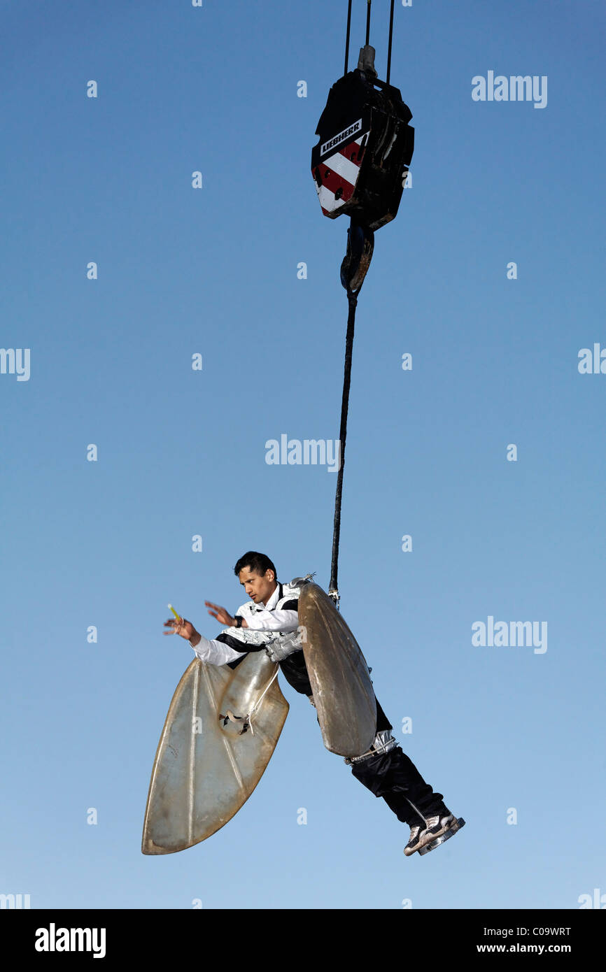 Human Flying With Wings