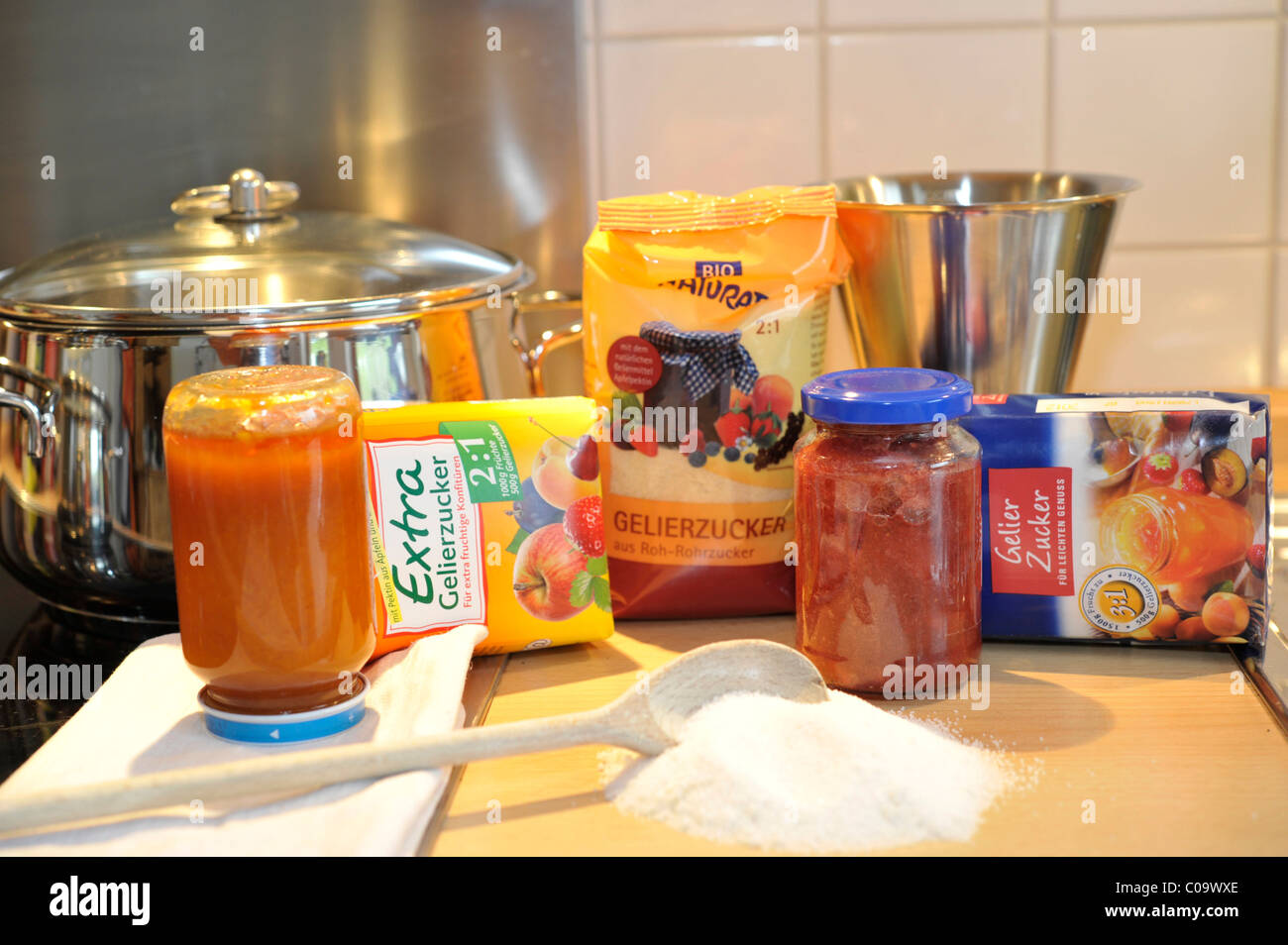 Preparation of jam Stock Photo - Alamy