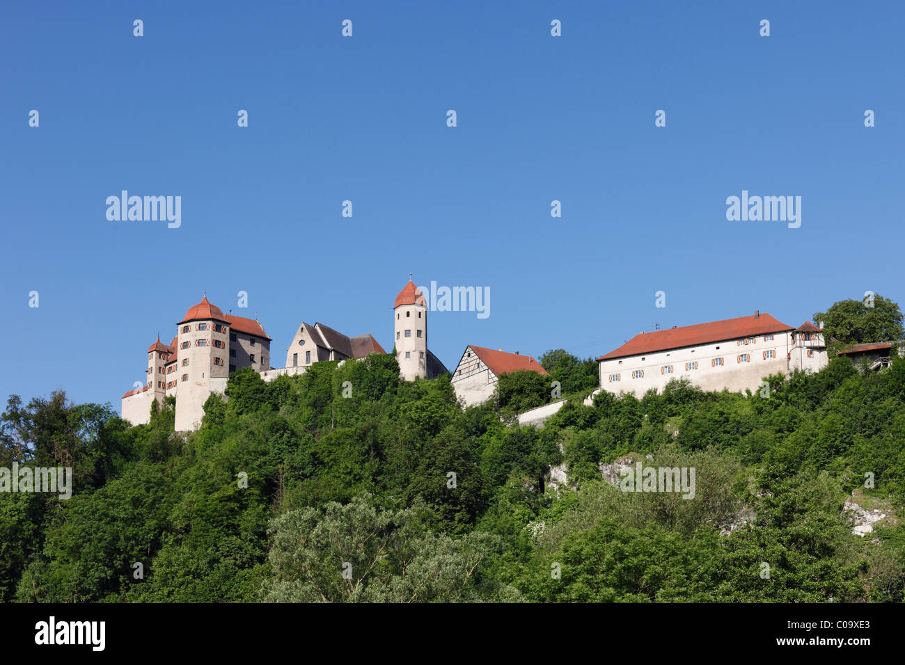 Burg Harburg castle, Harburg, Schwaben, Bavaria, Germany, Europe Stock ...