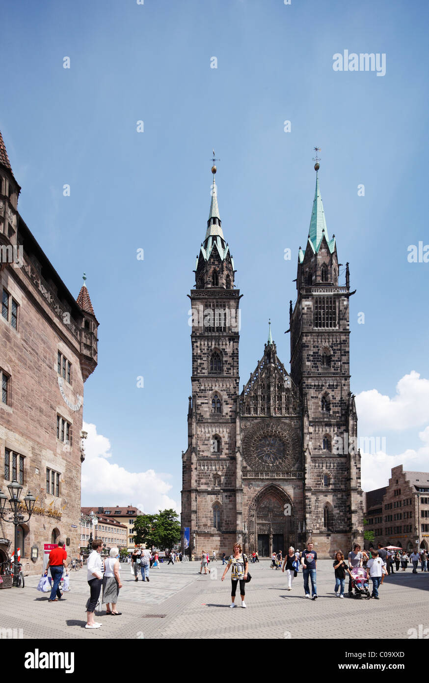 Lorenzkirche Church, Nuremberg, Middle Franconia, Franconia, Bavaria ...