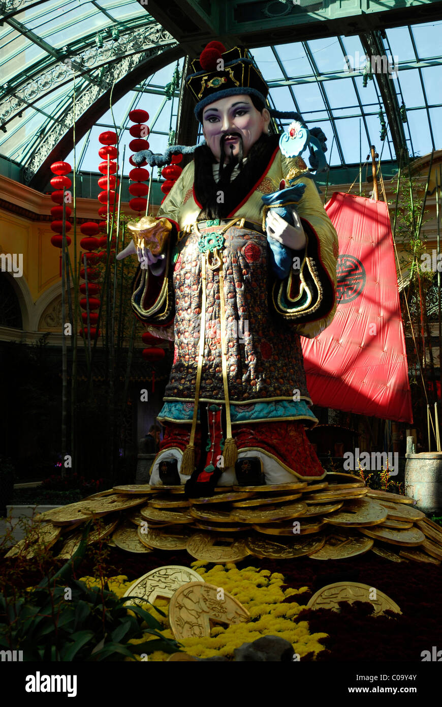 Large man statue celebrating Chinese new Year Stock Photo - Alamy
