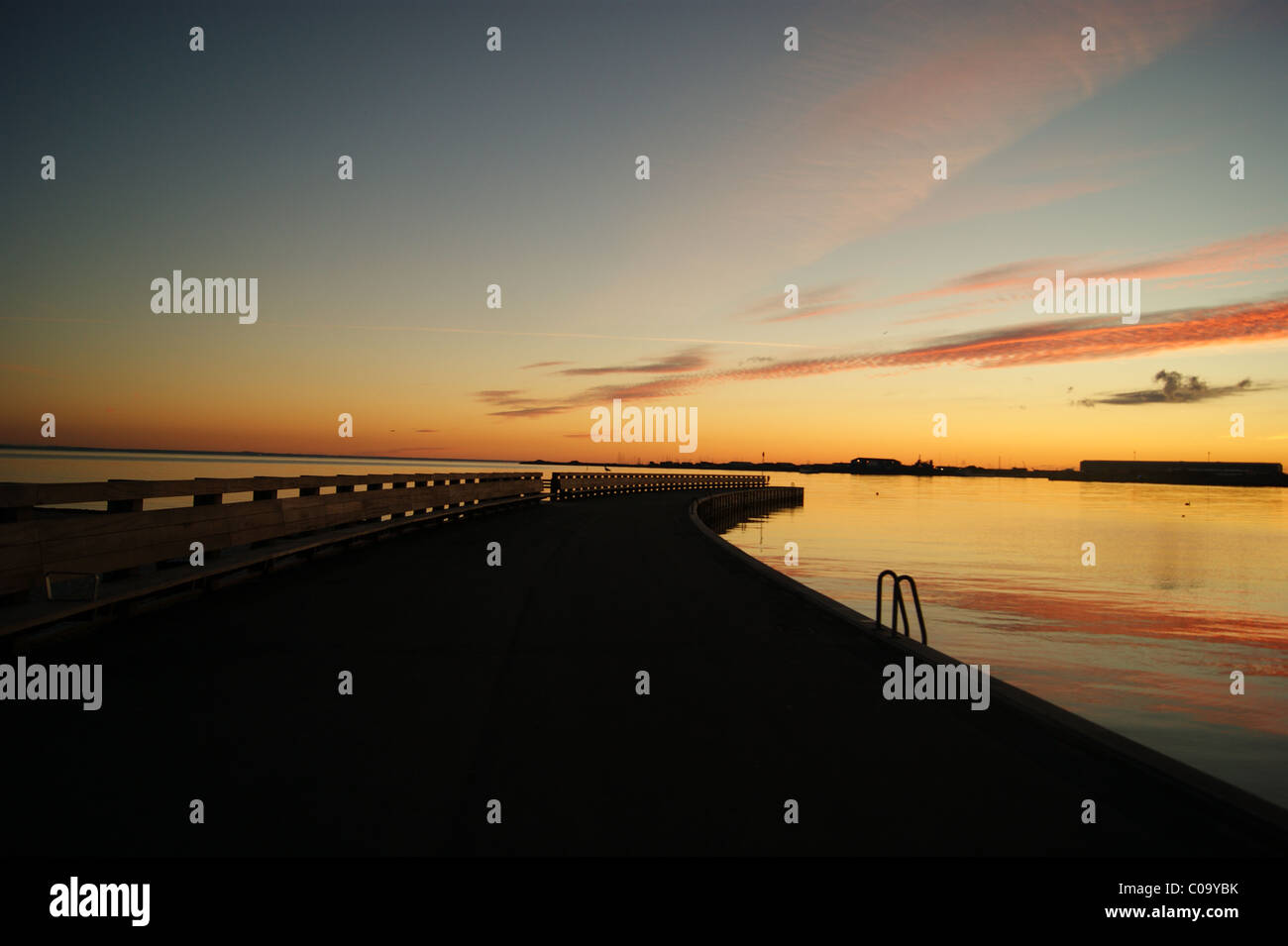Pontoon at dawn Stock Photo - Alamy