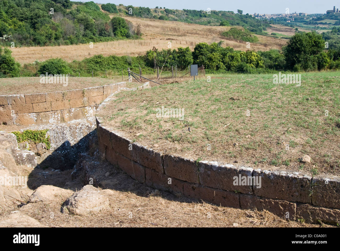 Etruscan Necropolis of Ara del Tufo, Tumulus Tomb, Tuscania, Viterbo ...