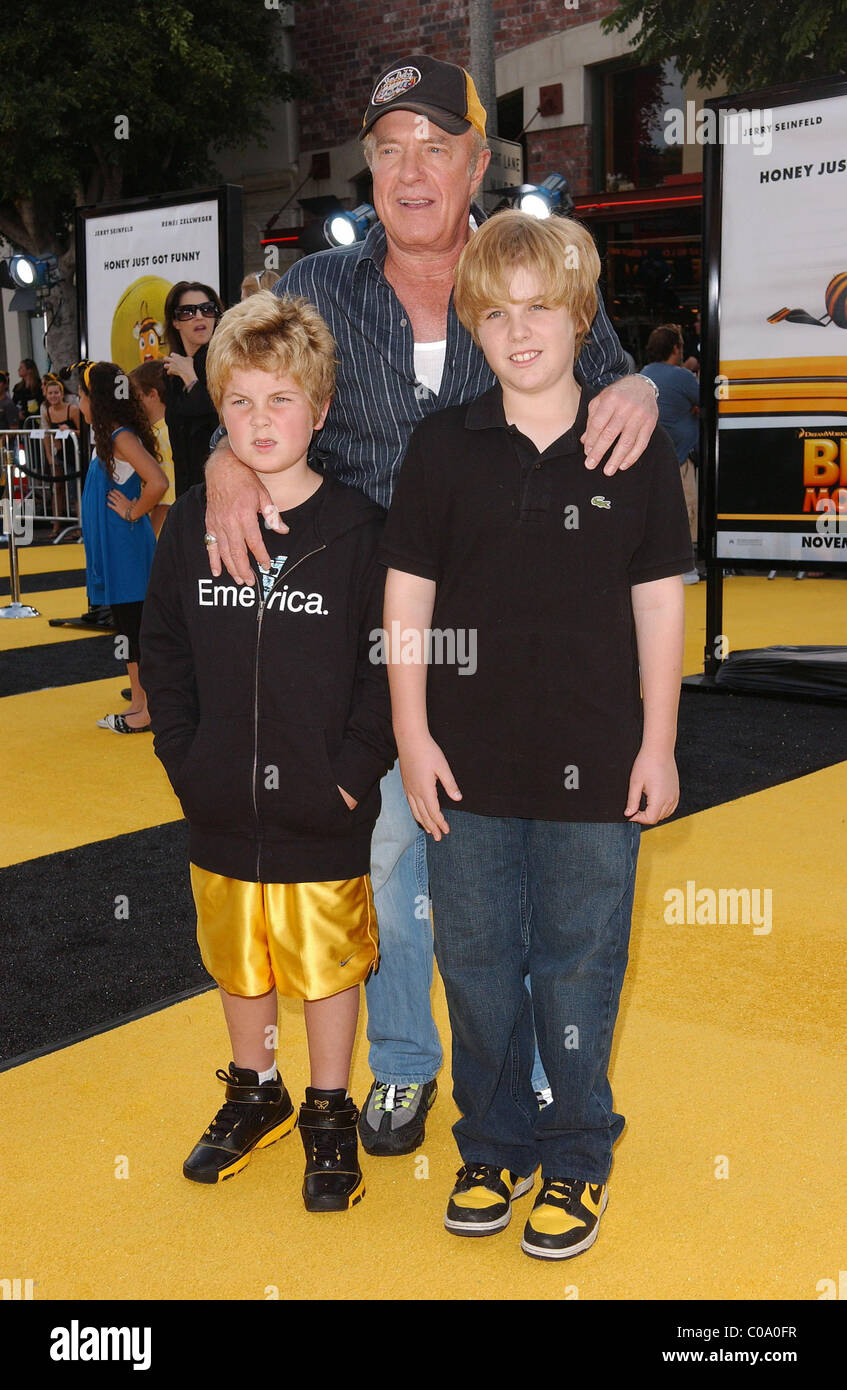 James Cann and sons Los Angeles film premiere of 'Bee Movie' held at ...