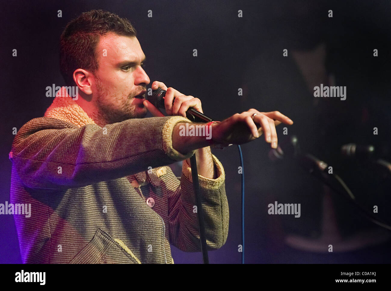 Conor Deasy performing with Africa Express at Liverpool Olympia ...