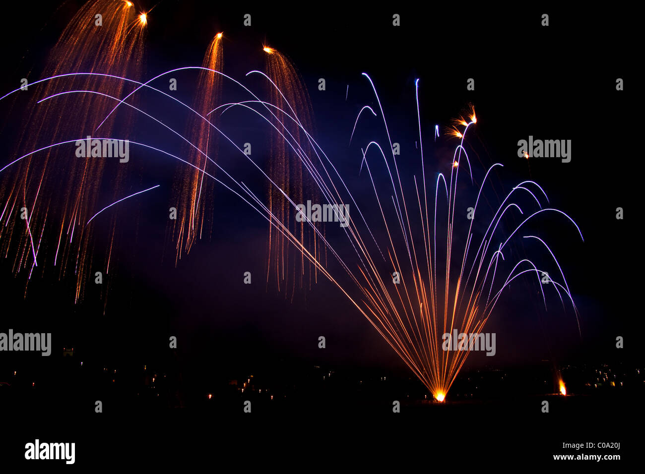 Fireworks of the competition "Fiocchi di Luce Stock Photo - Alamy