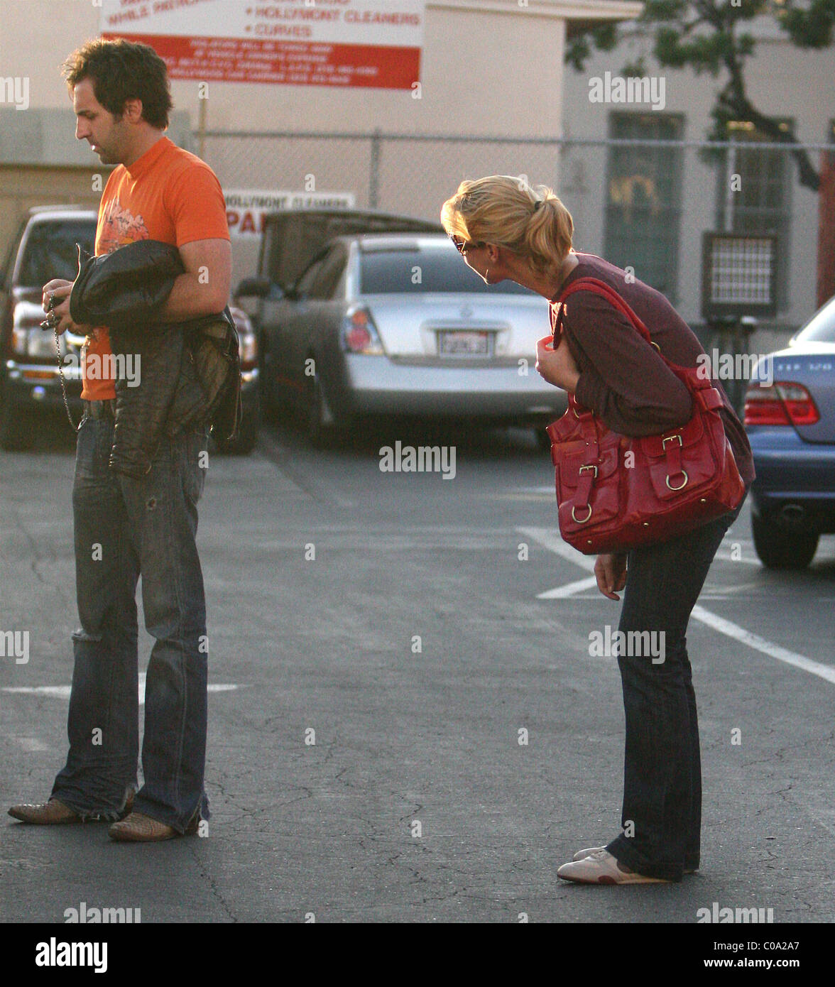 Katherine Heigl and husband Josh Kelley visiting a restaurant, after ...