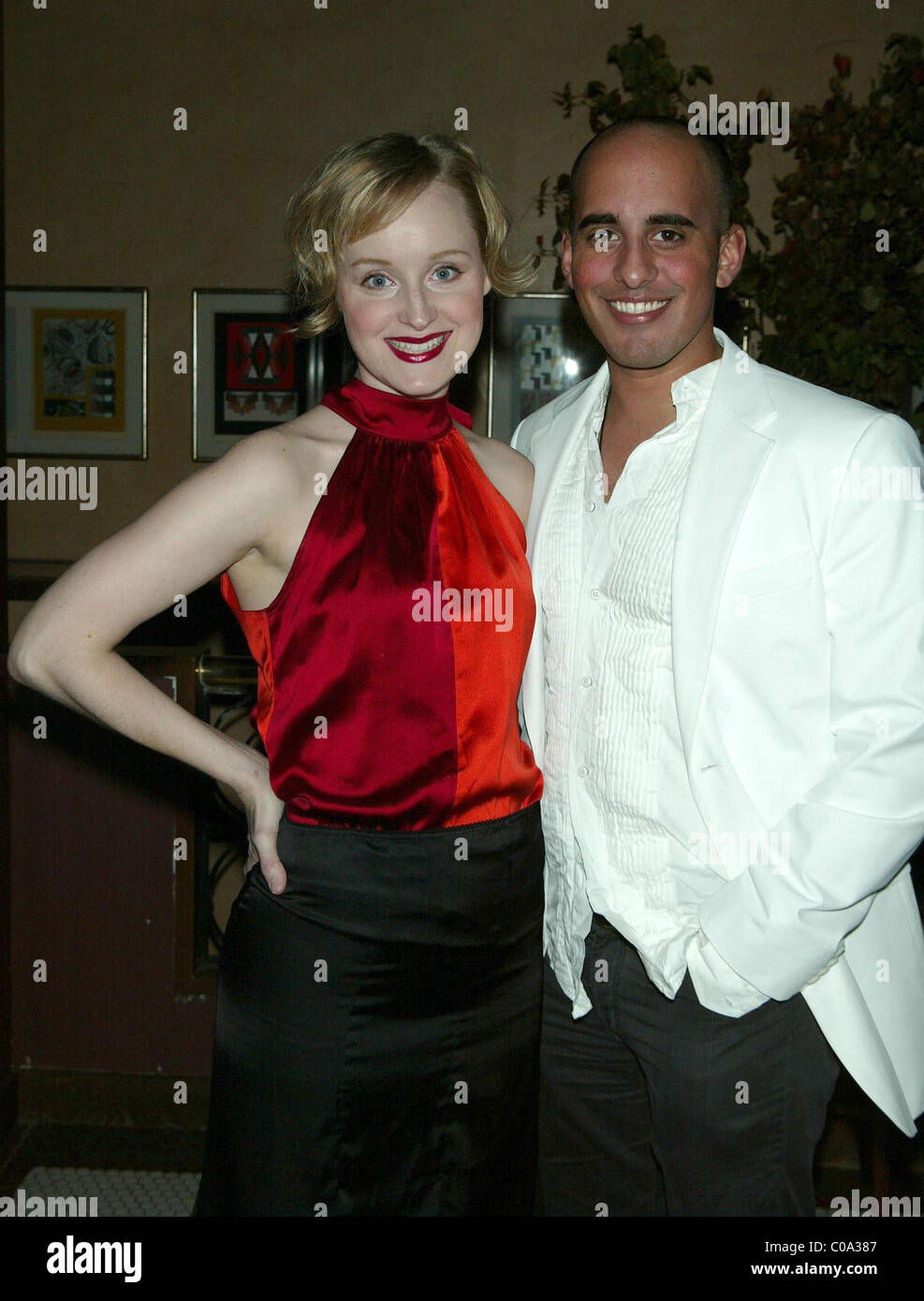 Erin Davie and boyfriend Nehal Joshi at the Opening Night after party celebrating Lincoln Center ...