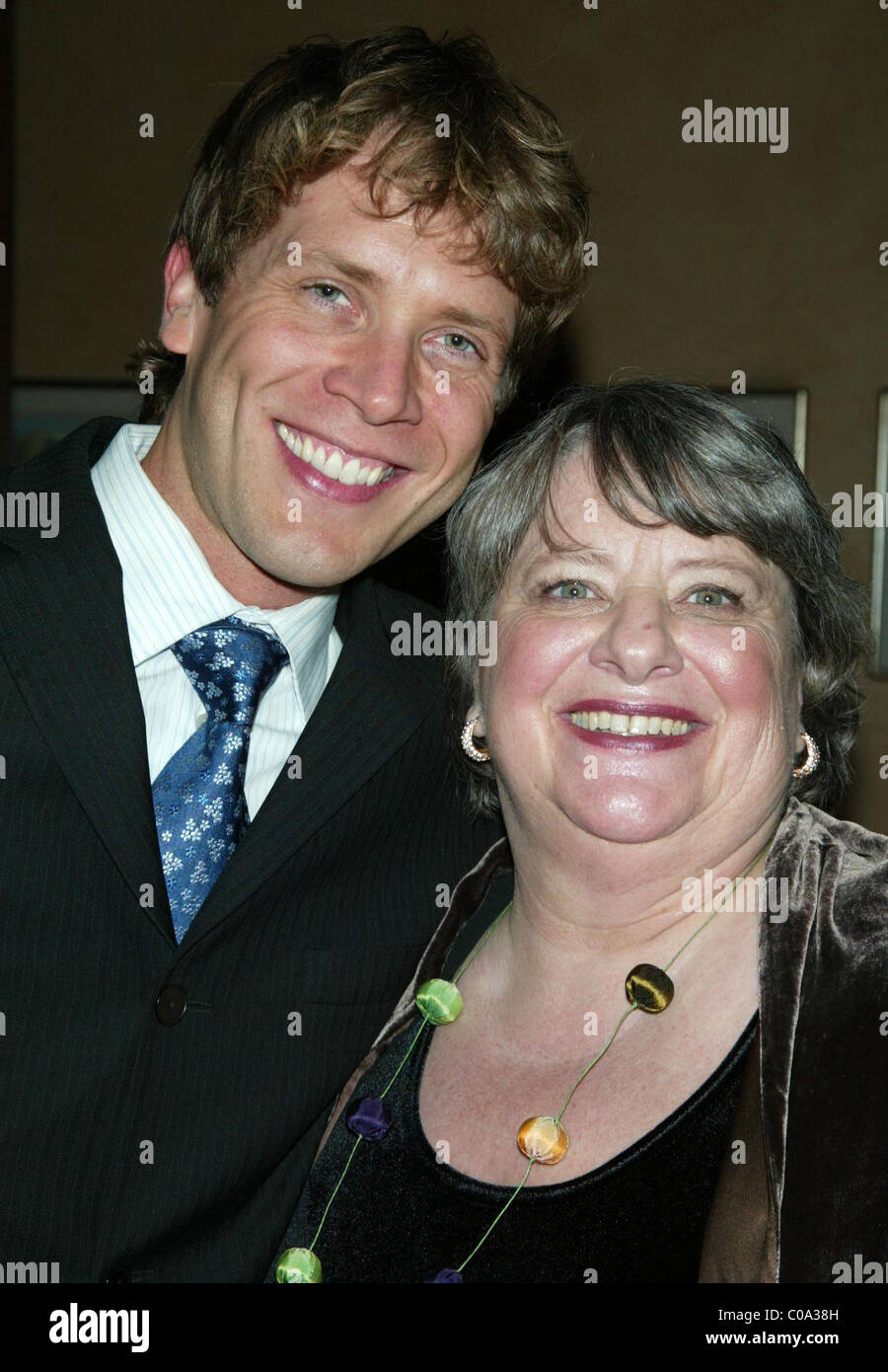 Jeremy Webb and his mother at the Opening Night after party celebrating ...