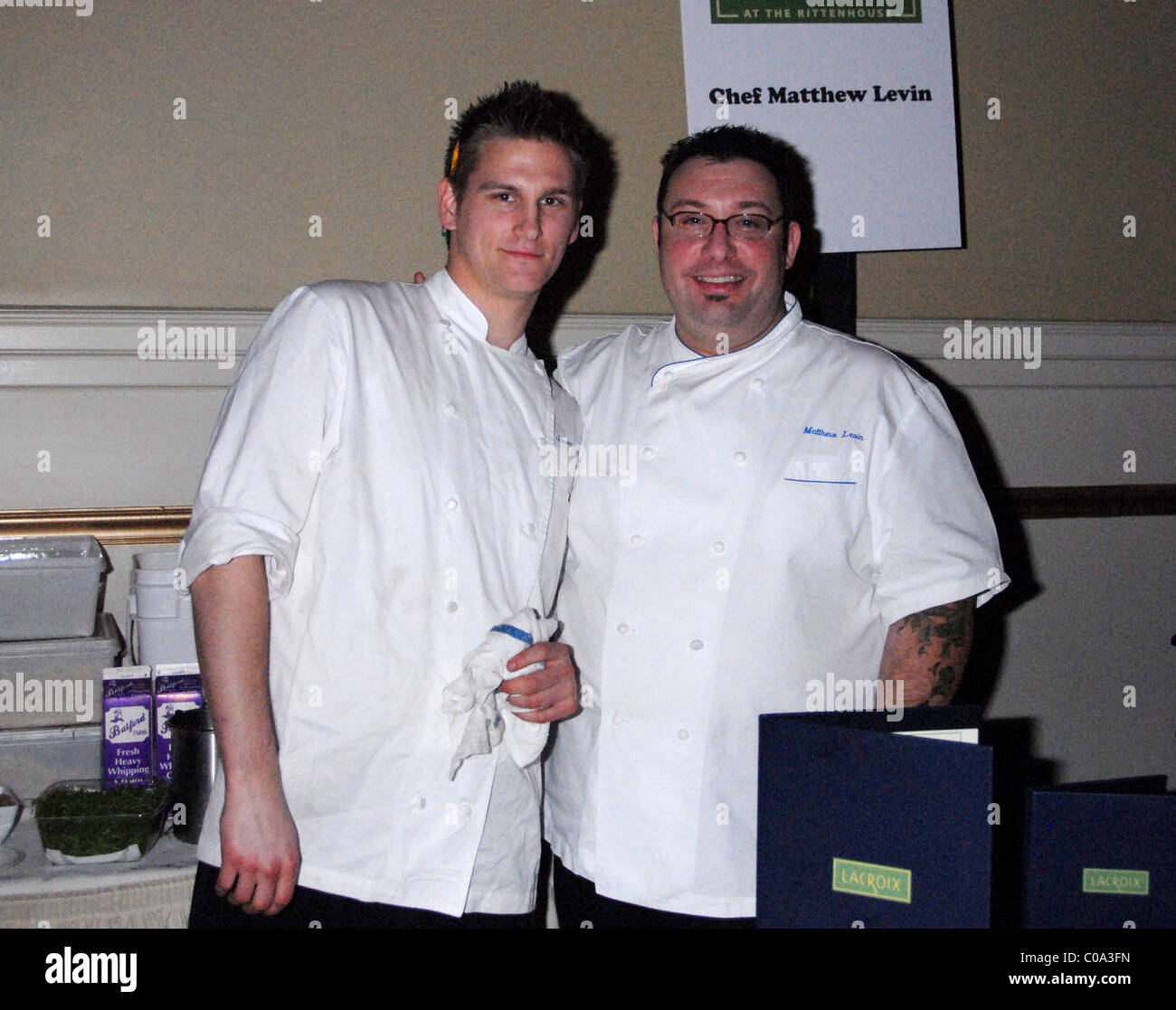 Chef Matthew Levin (r) Comfort Food Fest presented by WMGK at the ...