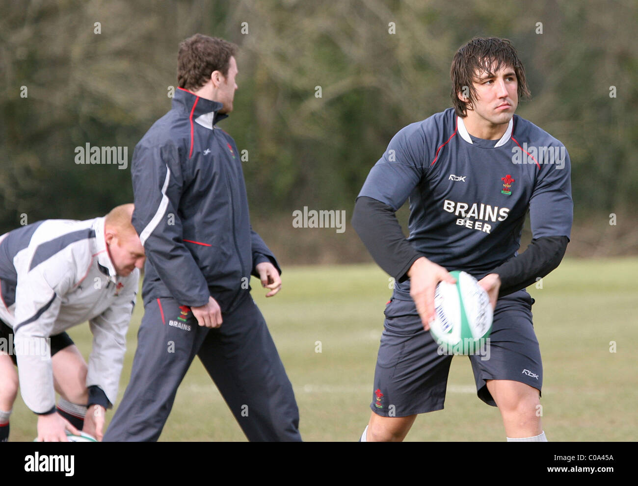 Gavin Henson The Welsh rugby team training in preparation for there ...