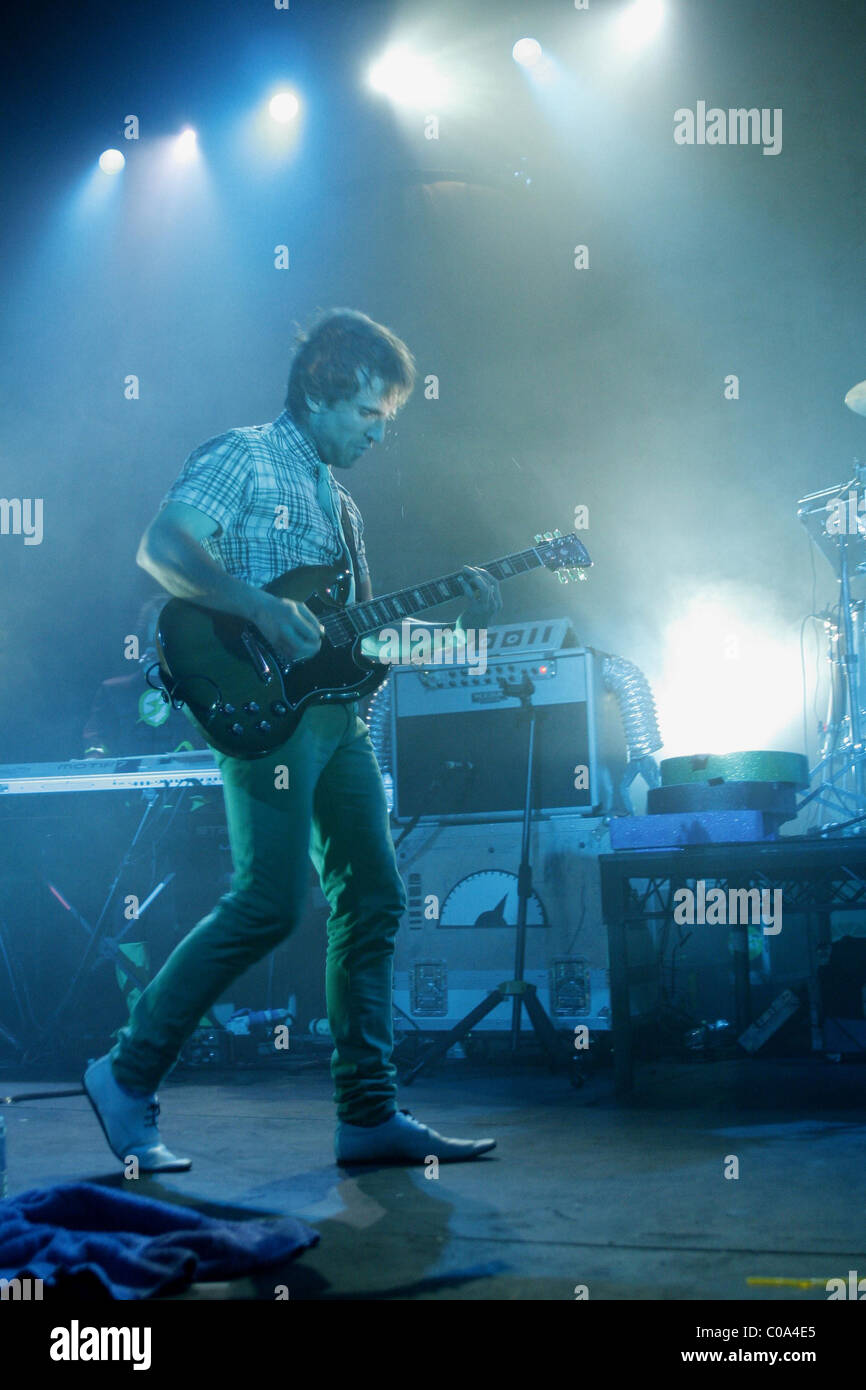 Irwin Sparkes of The Hoosiers performing to a sold out audience in the ...