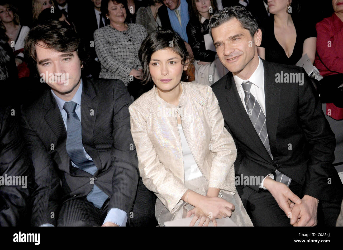 Antoine Arnault, Audrey Tautou and Serge Brunschwig Paris Fashion Week ...