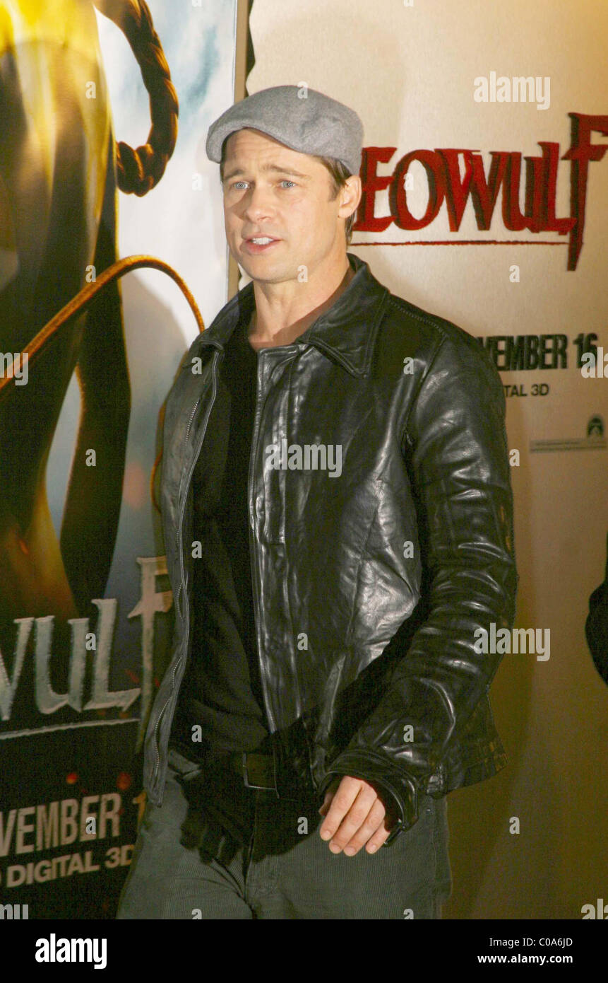 Brad Pitt Premiere of 'Beowulf' at Mann's Village Theater - Arrivals ...