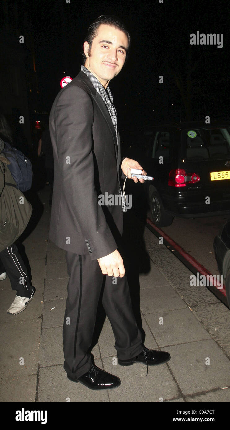 Darius Danesh Laurence Olivier Awards 2008 held at Grosvenor House ...