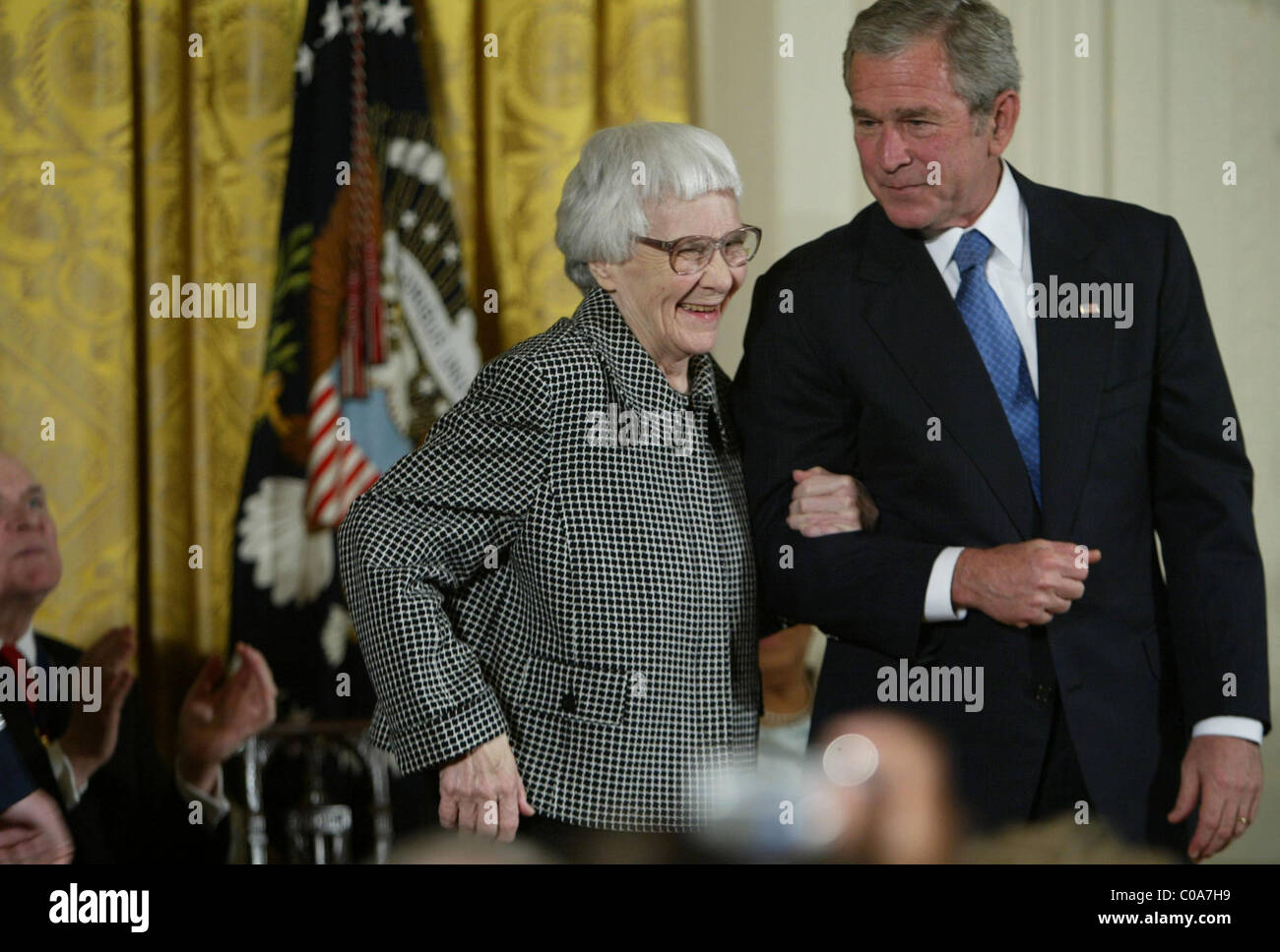 Harper Lee and President George Bush The Presidential Medal of Freedom ...