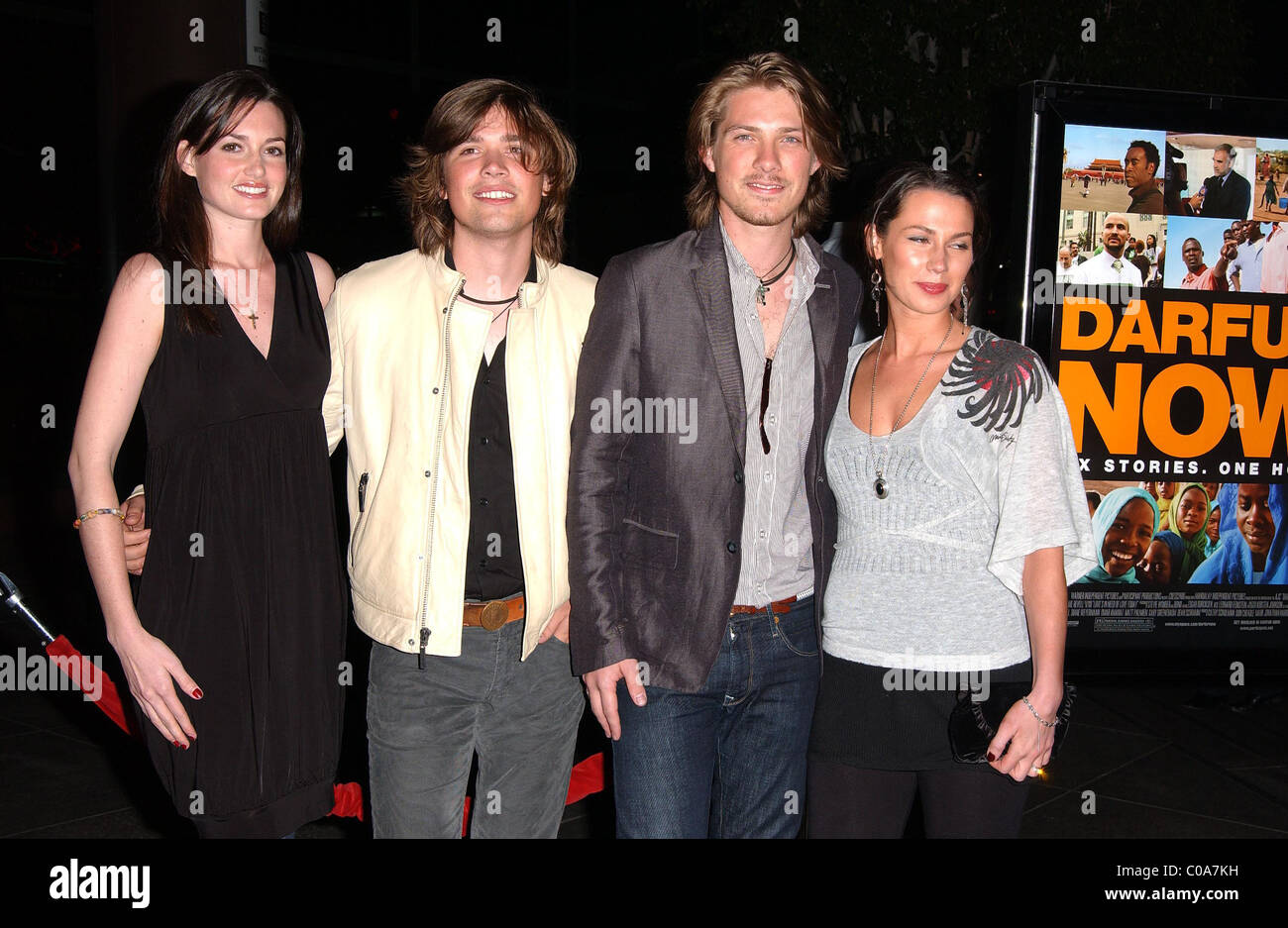 Zac Hanson, Issac Hanson with partners A Special Preview Screening of ...