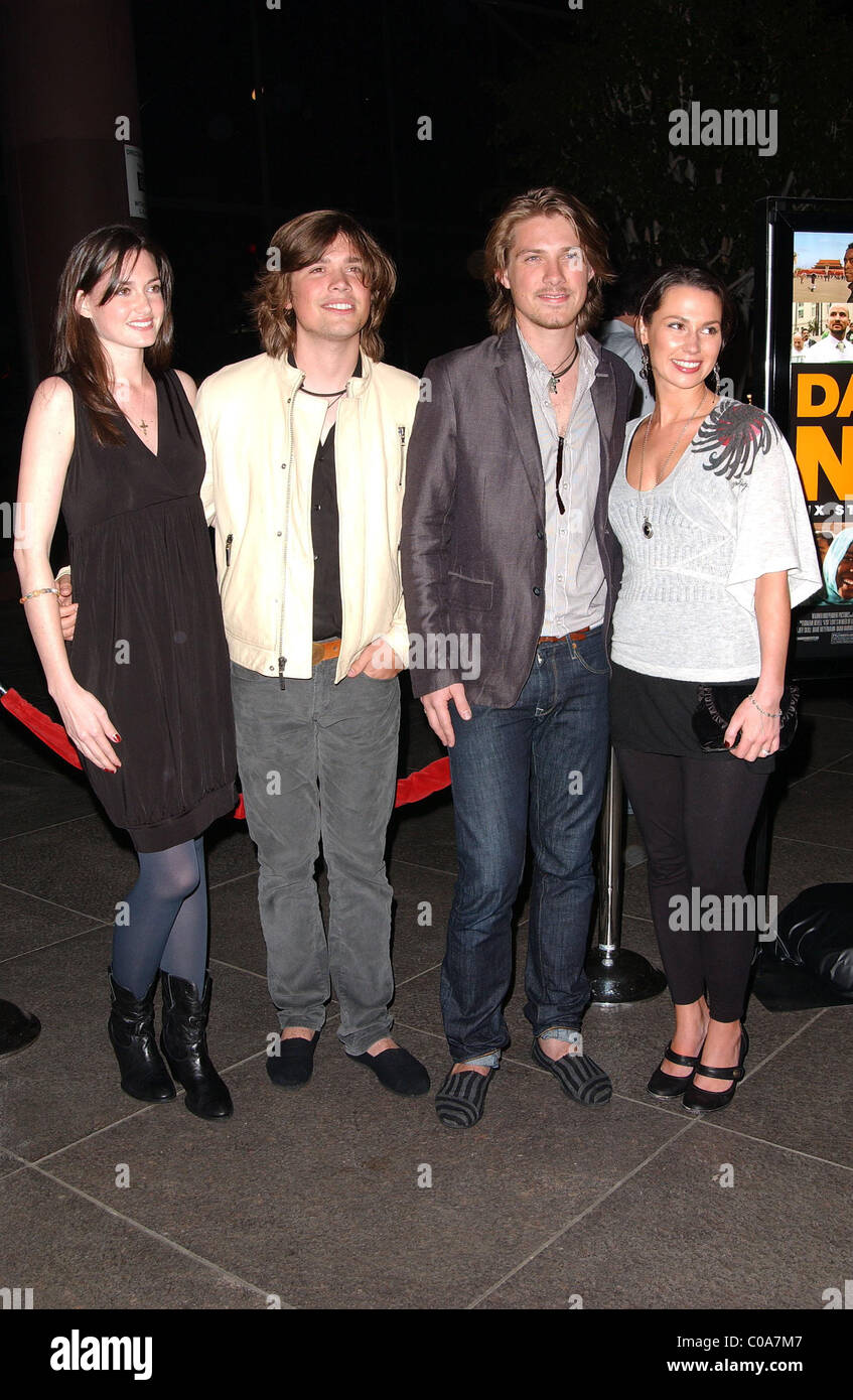 Zac Hanson, Issac Hanson with partners A Special Preview Screening of ...