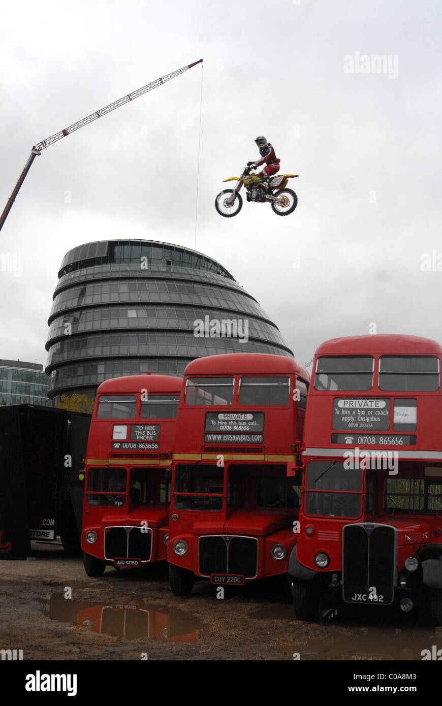 The Crusty Demons Motorcycle stunt crew, who hold six world records for ...